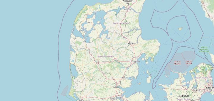 Regioner - Kort over Danmark
